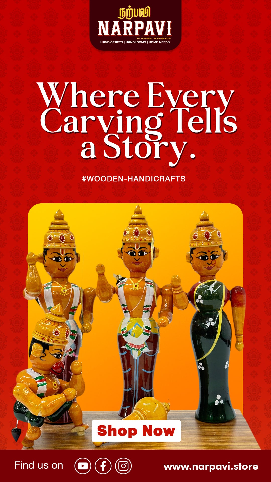 Narpavi – Handicrafts, Handlooms & Home Essentials | Indian & Cultural